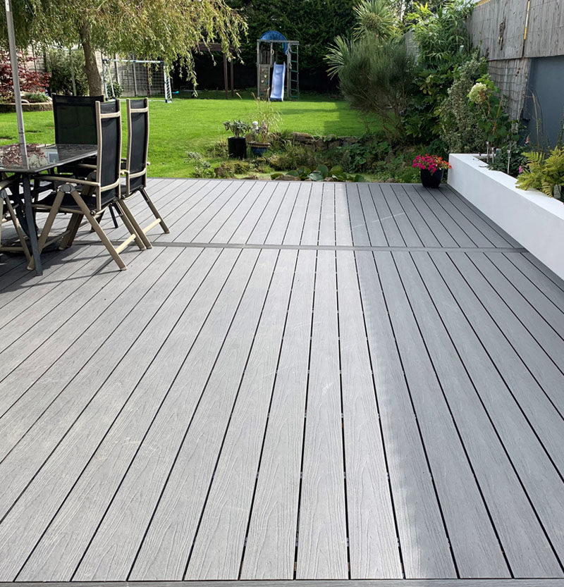 138mm x 23mm x 3600mm ULTRASHIELD NATURALE HOLLOW DECK BOARD SILVER ...